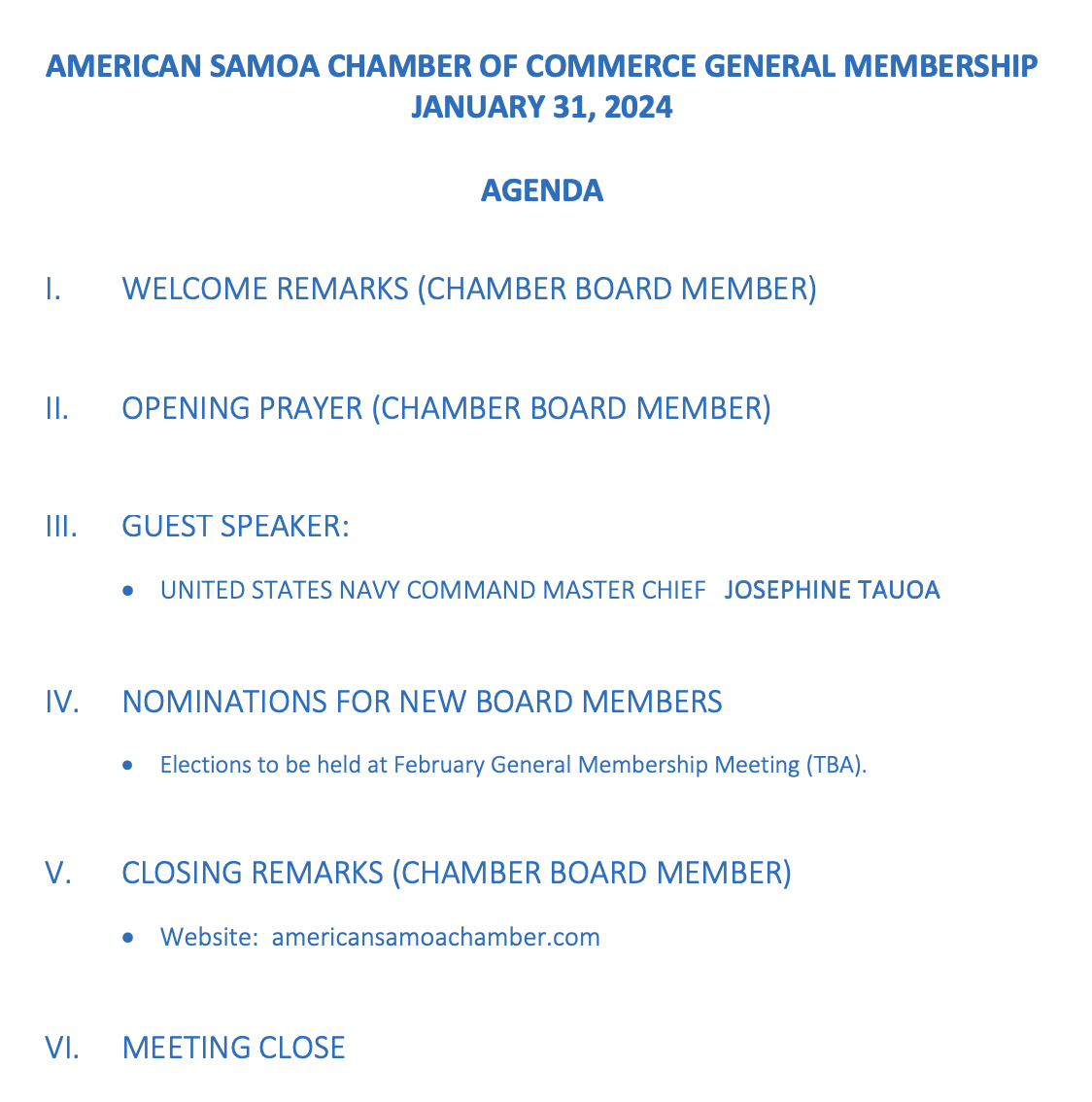 American Samoa Chamber of Commerce | The Chamber Means Business